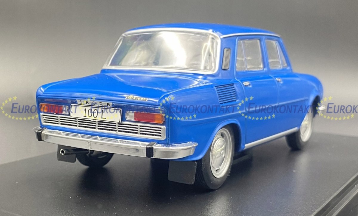 Skoda 100L Blue Model Metal Whitebox 1:24 - WhiteBox | Sklep EMPIK.COM